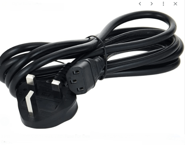 Power Cable – 3 pin 1.5m - Usedcomputers.lk